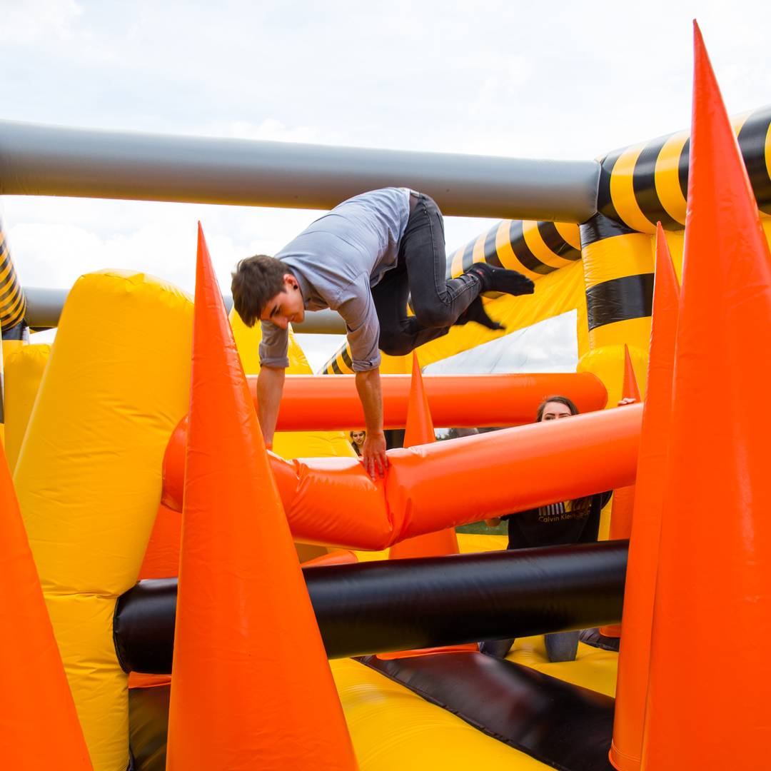 Giant inflatable Labyrinth challenge at Leonardslee! • Round and About ...